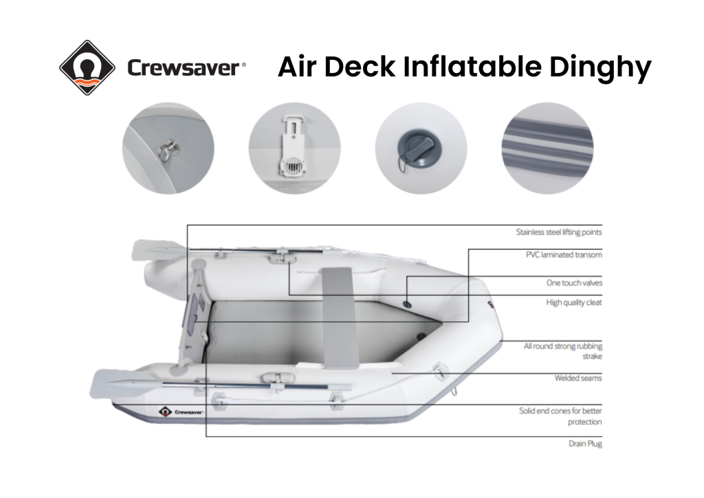 Crewsaver Air Deck Inflatable Dinghy | Suffolk Marine Safety