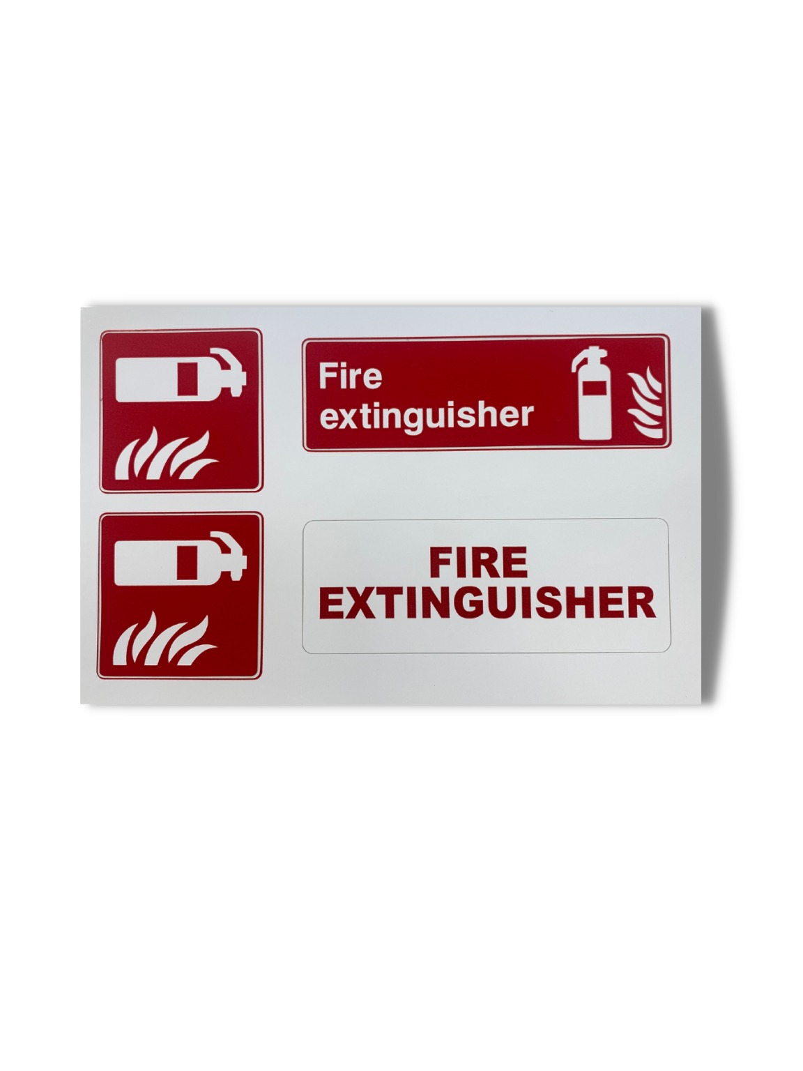 'Fire Extinguisher' Boat Safety Stickers | Suffolk Marine Safety