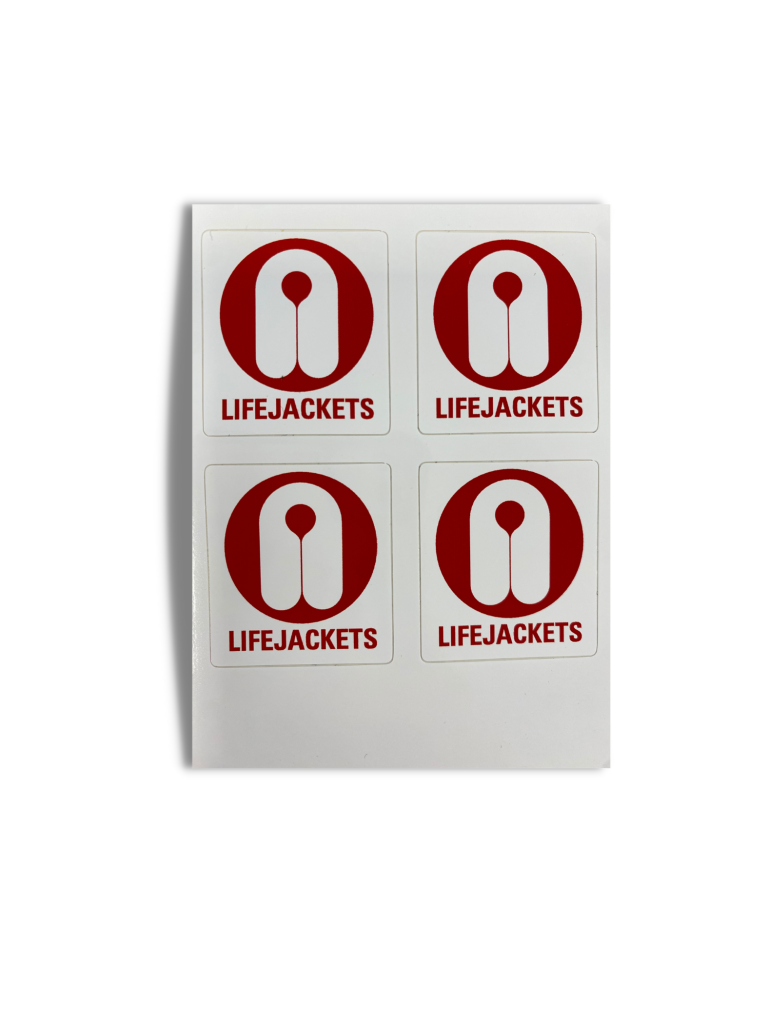 ‘Lifejacket’ Boat Safety Stickers | Suffolk Marine Safety