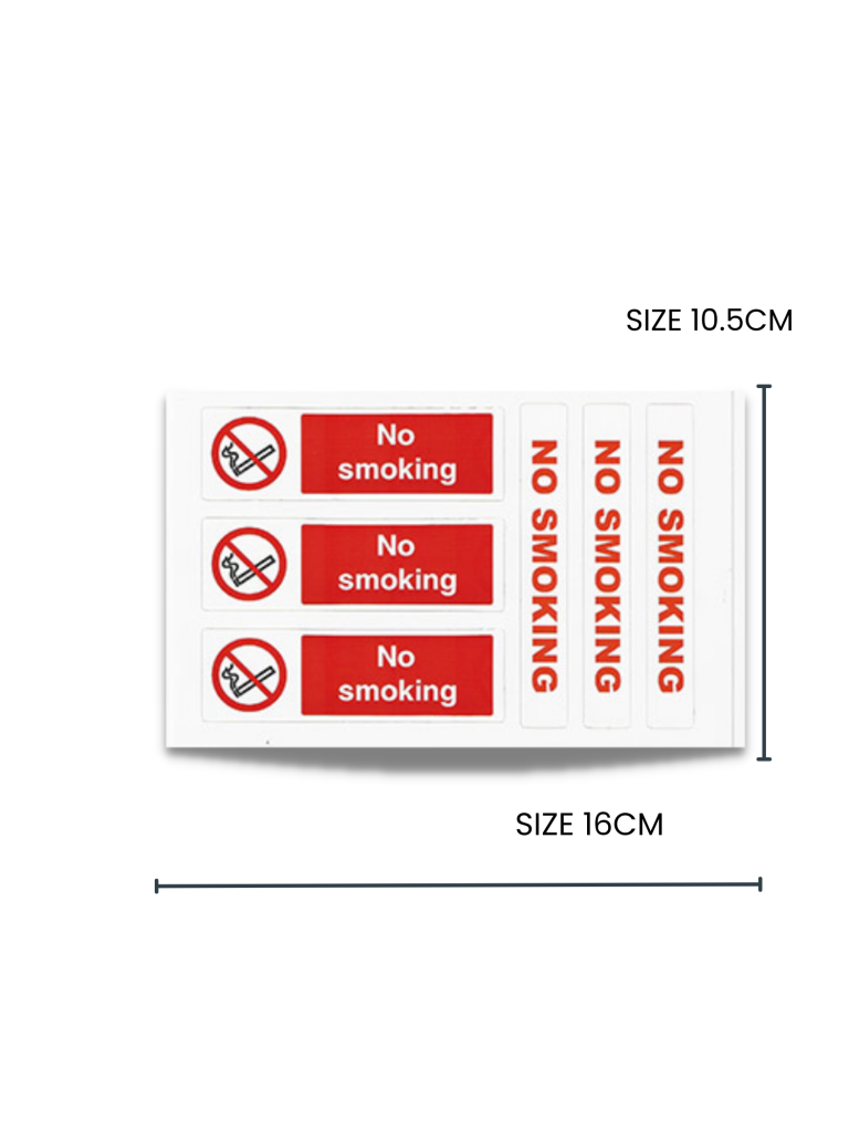 'No Smoking' Safety Stickers | Suffolk Marine Safety