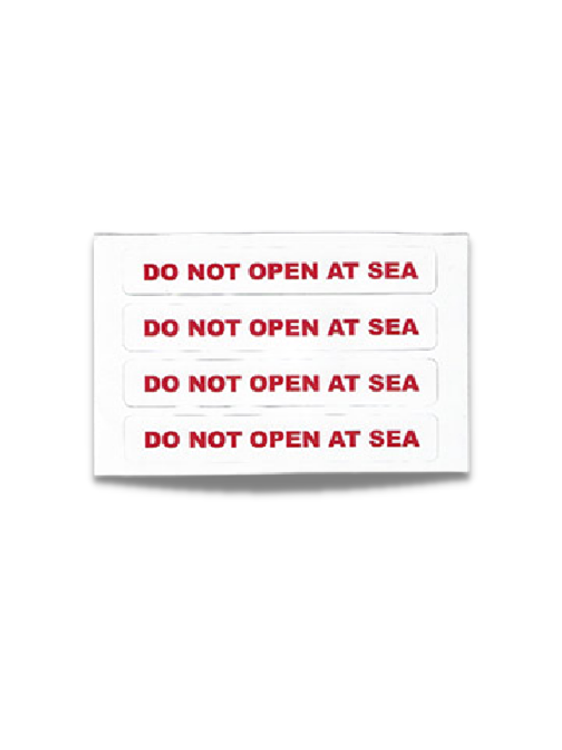 'Do Not Open at Sea' Boat Safety Stickers | Suffolk Marine Safety