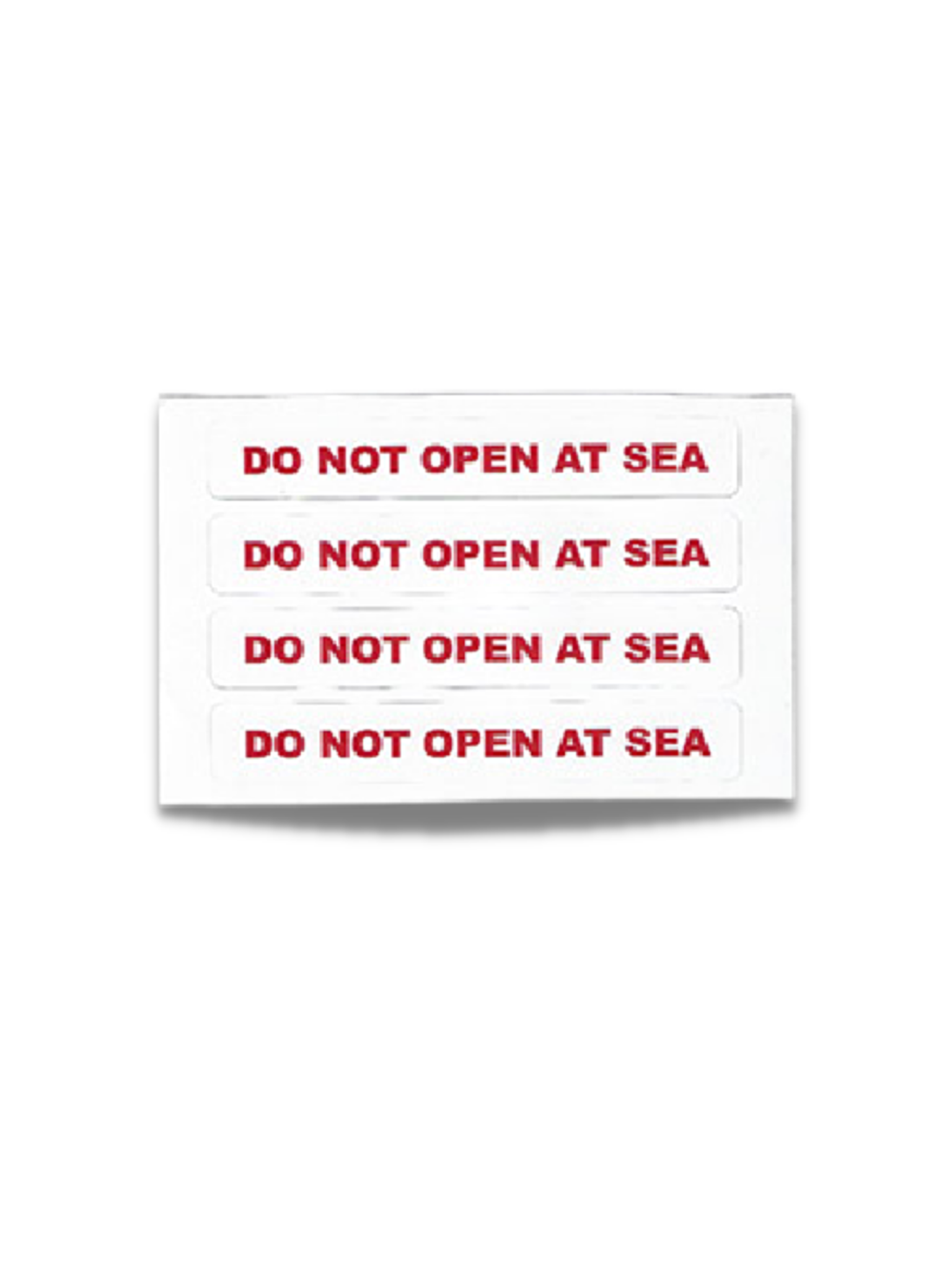 'Do Not Open at Sea' Boat Safety Stickers | Suffolk Marine Safety