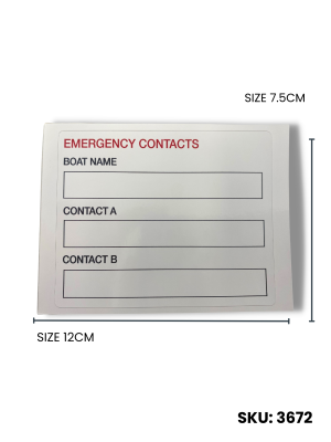 Boat Safety Stickers | Waterproof Stickers for Boats | Suffolk Marine ...