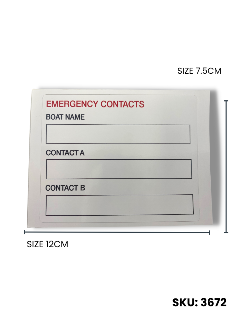 Boat Safety Stickers | Waterproof Stickers for Boats | Suffolk Marine ...