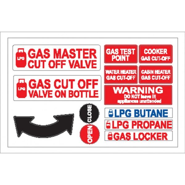 Boat Gas Shut Off Stickers | Suffolk Marine Safety