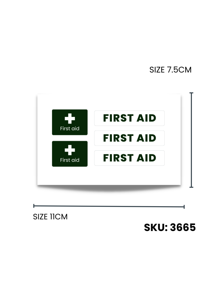 First Aid Safety Stickers | Suffolk Marine Safety