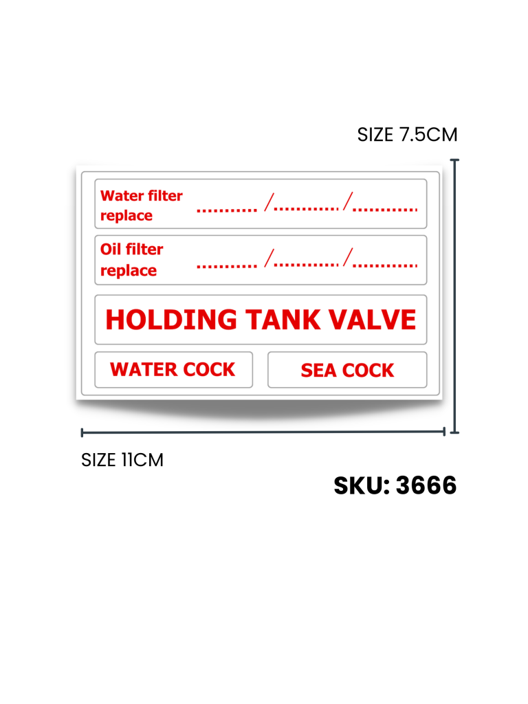 Water filter/Oil filter Safety Stickers | Suffolk Marine Safety