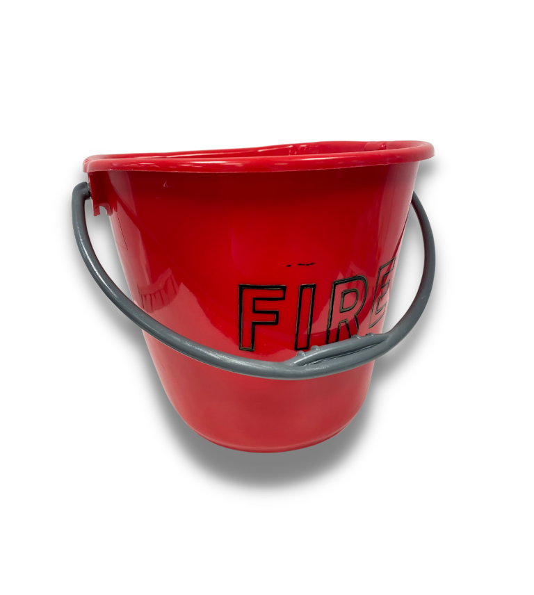 Plastic Fire Bucket & Lid | Suffolk Marine Safety