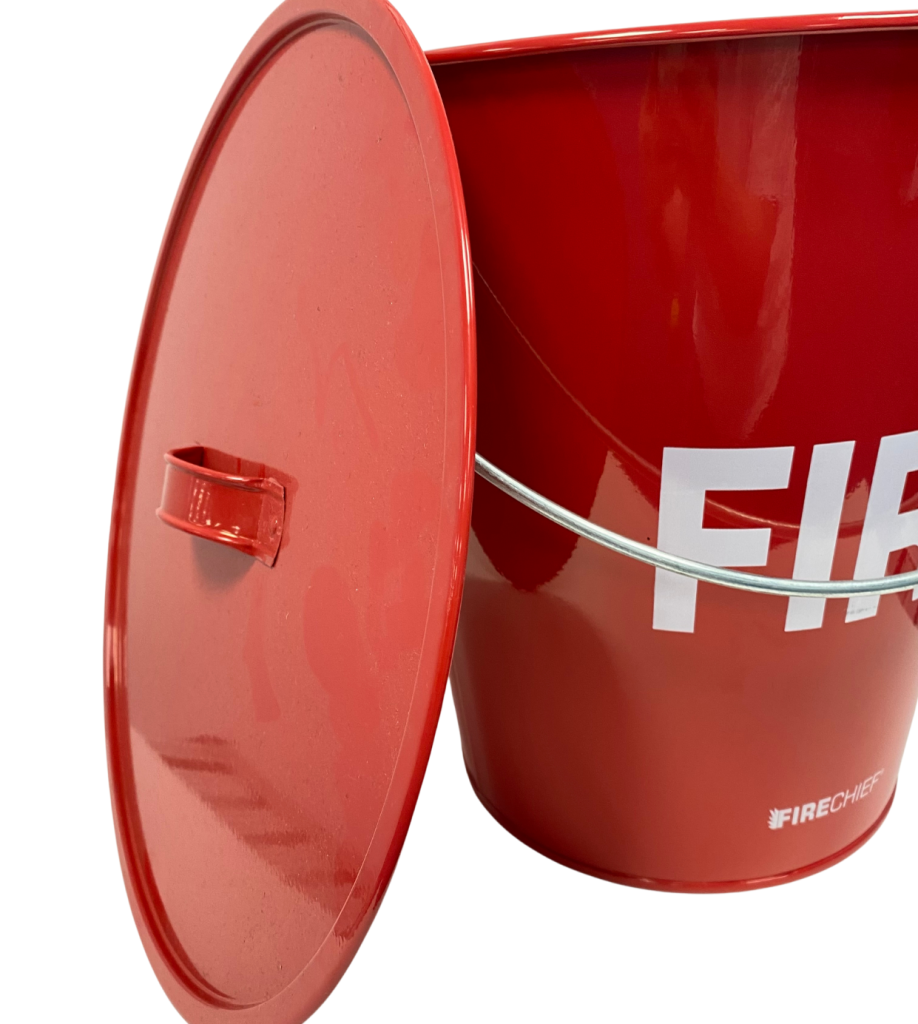 Firechief Metal Fire Bucket & Lid (10L) | Suffolk Marine Safety