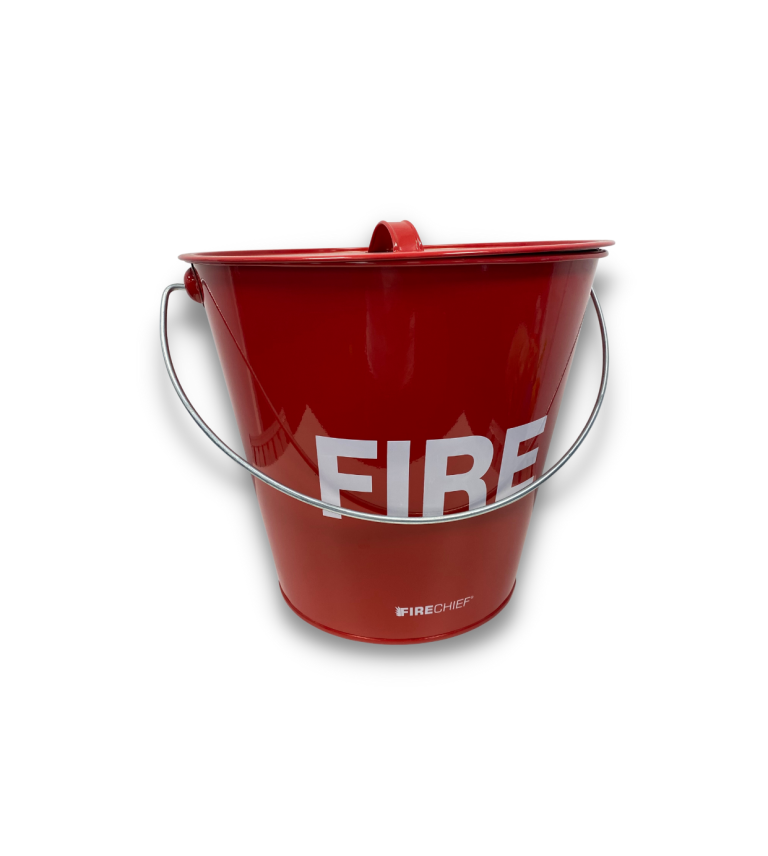 Firechief Metal Fire Bucket & Lid (10L) | Suffolk Marine Safety