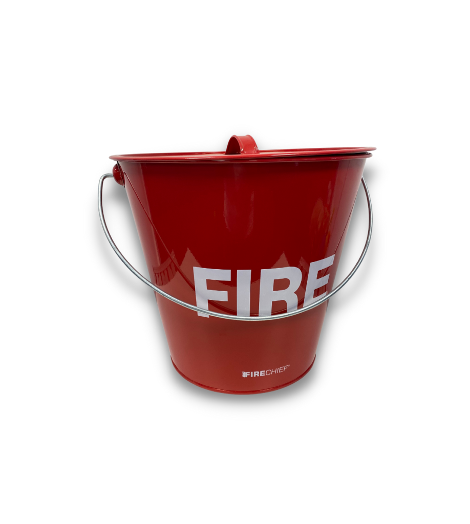 Firechief Metal Fire Bucket & Lid (10L) | Suffolk Marine Safety