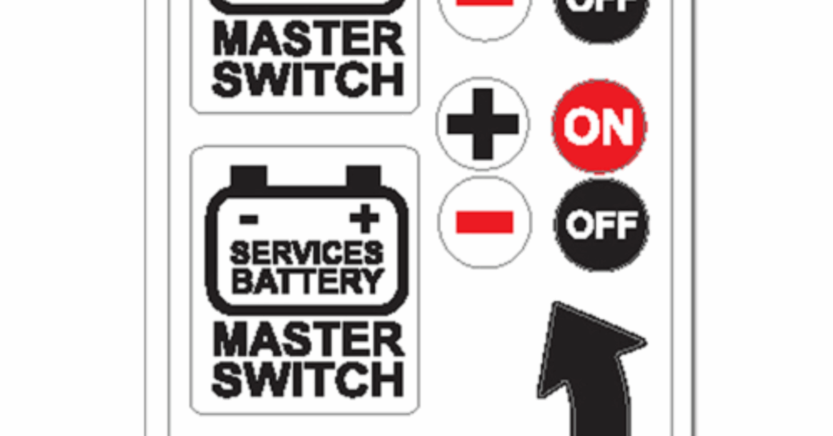 Battery Master Safety Stickers | Suffolk Marine Safety