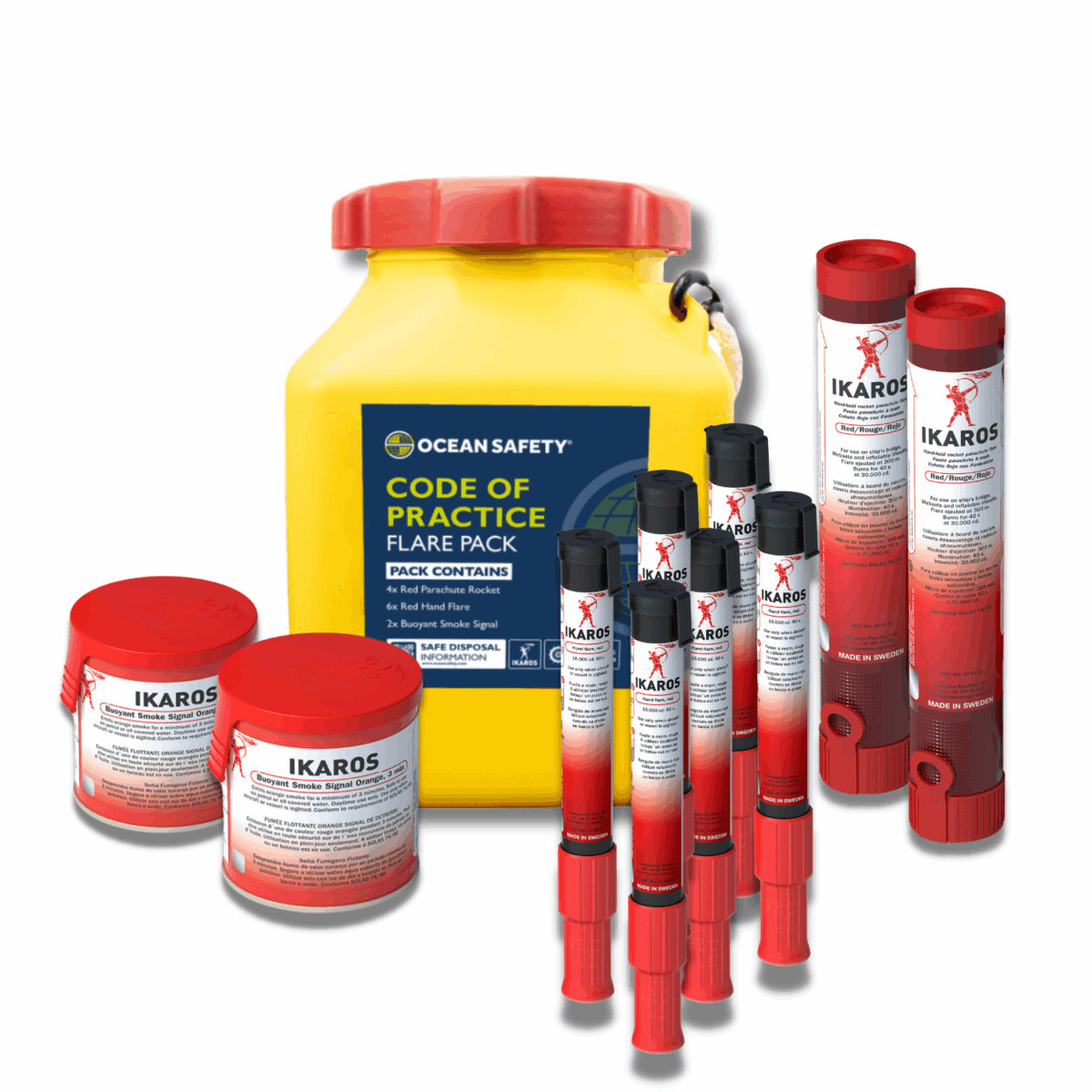 IKAROS Coded Vessel Flare Pack with Poly Bottle – Collection Only ...