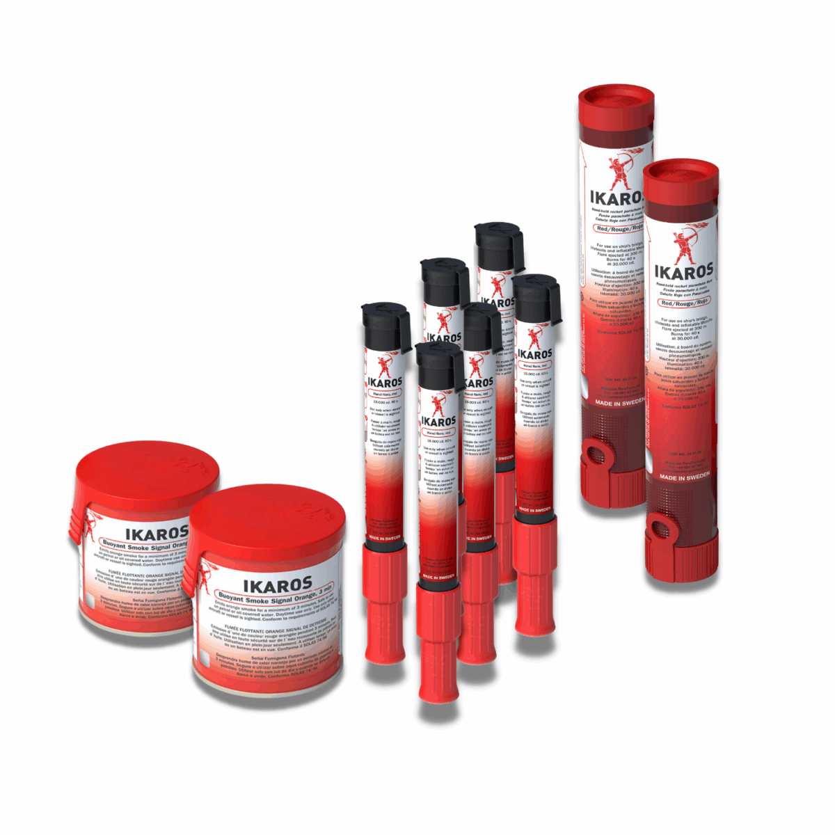 IKAROS Coded Vessel Flare Pack – Collection Only | Suffolk Marine Safety