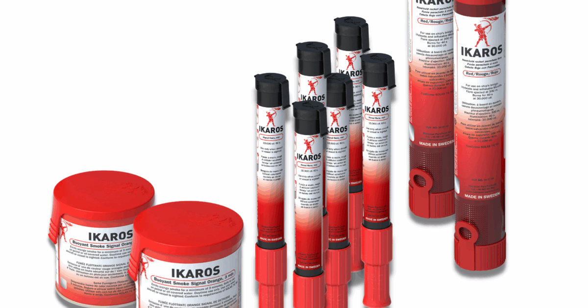 IKAROS Coded Vessel Flare Pack – Collection Only | Suffolk Marine Safety