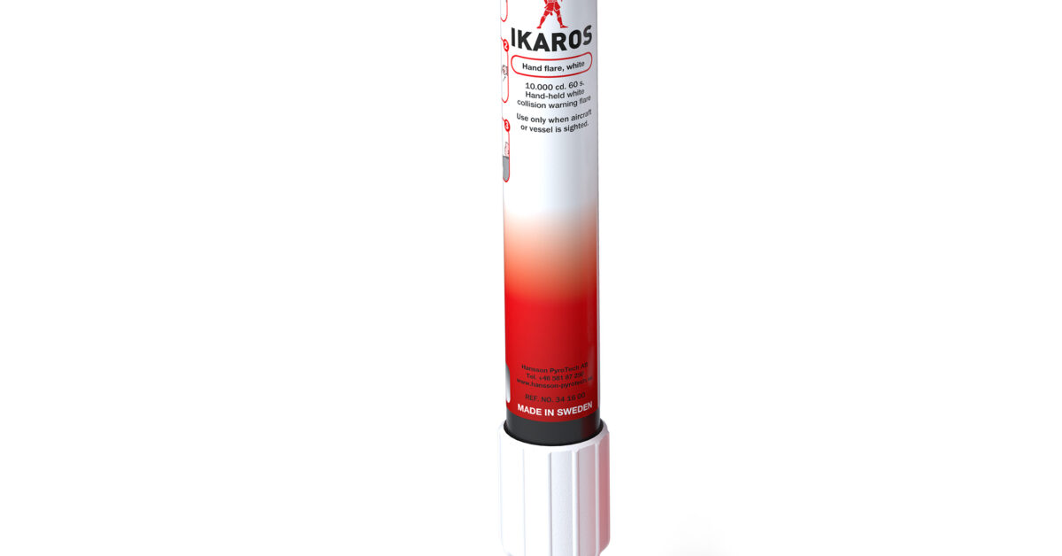 Ikaros White Hand Flare – Collection Only | Suffolk Marine Safety